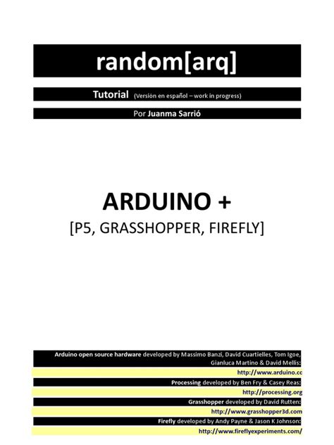 Arduino Tutorial Pdf Arduino Almacenador Intermediario De Datos