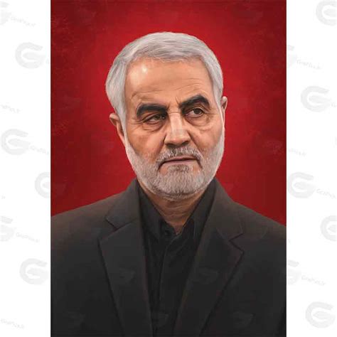 پوستر نقاشی دیجیتال جان فدا سردار حاج قاسم سلیمانی کد 07 گراپیکس