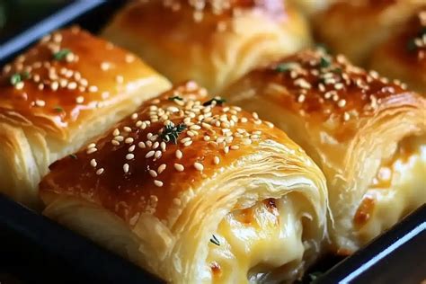 Rolos De Massa Folhada Com Queijo Uma Explosão De Sabor E Muito Fácil