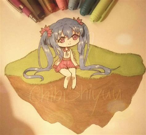Traditional Floating Chibi~ By Chibishiyuu On Deviantart