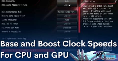 Explained Base And Boost Clock Speeds For Cpugpu