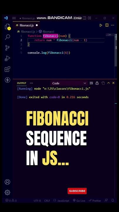 Try Fibonacci Sequence In Javascript 😋😋😋 Shorts Shortvideo Youtubeshorts Youtube