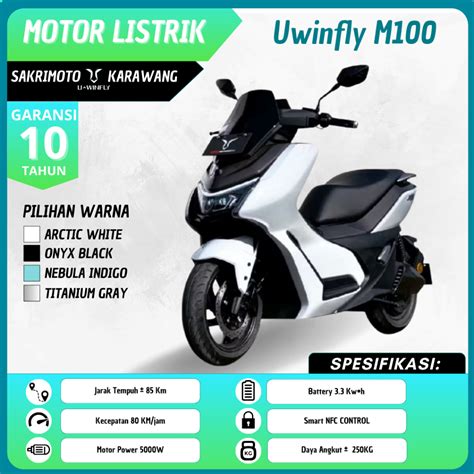 Jual Uwinfly M100 Motor Listrik New 5000watt Shopee Indonesia