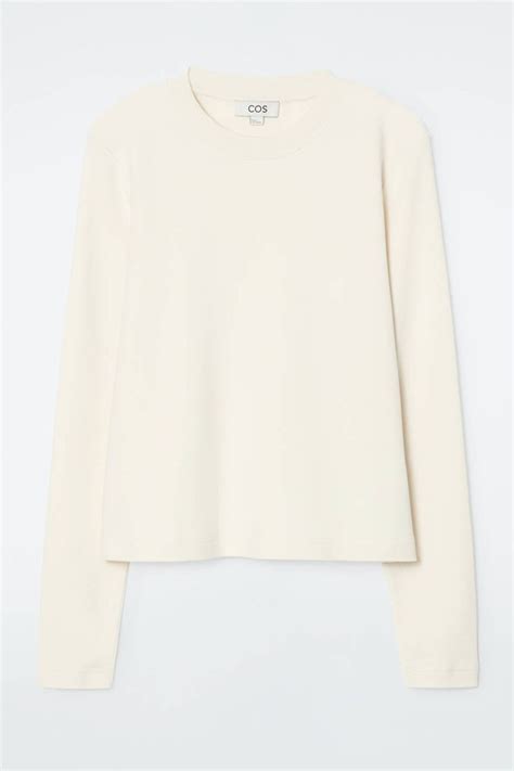 Clean Cut Regular Long Sleeved T Shirt White Cos Long Sleeve