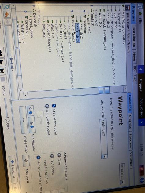 How Can I Resolve This Issue In The Polyscope For The Ur5 Urscript Universal Robots Forum