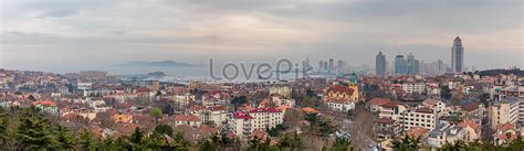 Qingdao Signal Hill City Sunset Panorama Picture And Hd Photos Free