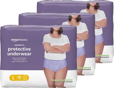 Amazon Basics Womens Protective Underwear Incontinence