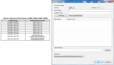 F28069 Flash Address Range Uniflash C2000 Microcontrollers Forum C2000™︎ Microcontrollers