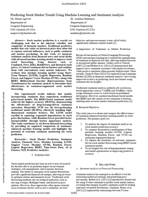Predicting Stock Market Trends Using Machine Learning And Sentiment Analysis Pdf Machine