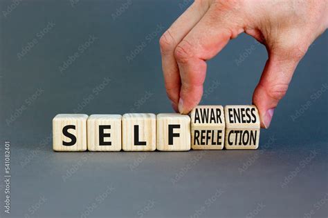 Self Reflection Awareness Symbol Concept Words Self Reflection And