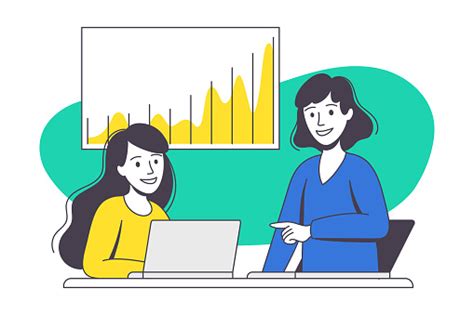 인터넷 플랫폼을 통해 이야기하는 여성과의 온라인 회의 개요 벡터 일러스트 레이 션 노트북에 대한 스톡 벡터 아트 및 기타 이미지 노트북 노트북 사용하기 도시를 벗어난