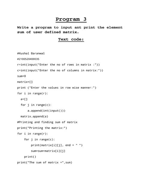 Python Notes Pdf
