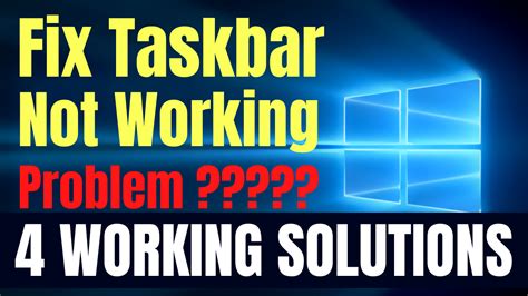 Taskbar Not Opening Windows 10 Siamstart
