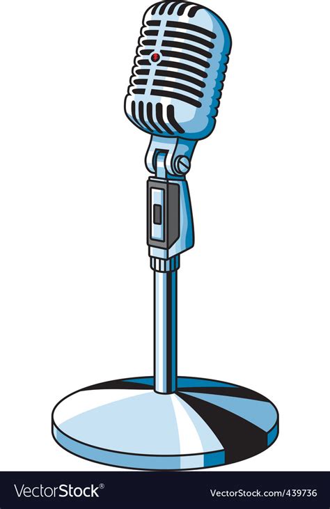 Vintage Microphone Royalty Free Vector Image Vectorstock