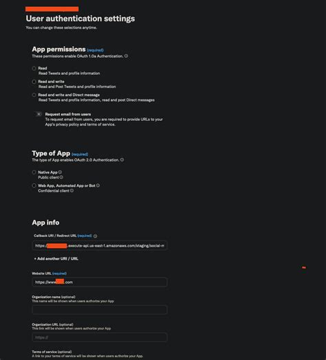 Twitter Ouath Value Passed For The Redirect Uri Did Not Match The Uri Stack Overflow