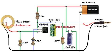 Simple Contact Mic Circuit Circuit Ideas For You Simple Contact Mic Circuit Circuit Ideas For You