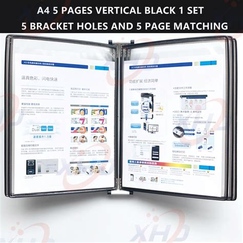 10 pages wall mounted file rack a4 standard homework guide book display