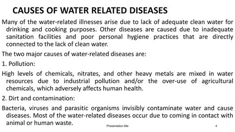 Waterborne Disease With Symptoms And Prevention Pptx