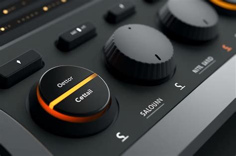 Control Buttons Mockup Premium Ai Generated Image