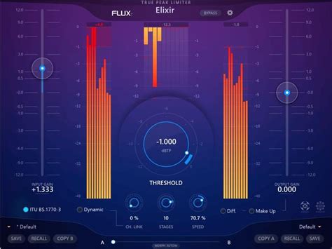 Flux Elixir Multichannel True Peak Limiter Plug In Native Sweetwater