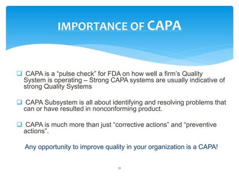Corrective And Preventive Actions Capa Ppt