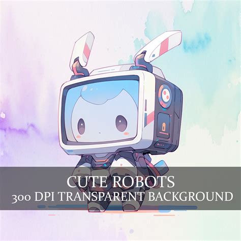 17 Cute Robots Clipart Png Chibi Robot Clipart Bundle Adorable Robots Png Cute Anime Robot