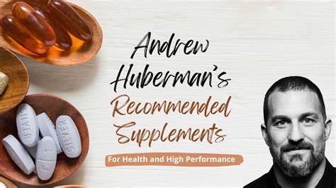 Andrew Hubermans Supplement List For High Performance