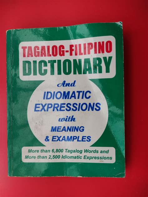 Tagalog Filipino Dictionary And Idiomatic Expressions With Meaning And Examples Hobbies And Toys