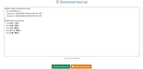 Xlsxファイルなどを簡単にsqlデータベースに変換できる「sqlizer」を使用する Men Of Letters（メン・オブ・レターズ