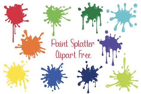 Paint Splatter Clip Art Neon Paint Splatter Stock Illustrations