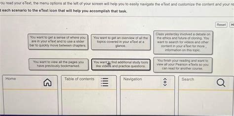 Solved Read Your Etext The Menu Options At The Left Of Your