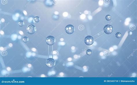 Vinyl Acetate Molecular Structure 3d Flat Model Polymers Structural
