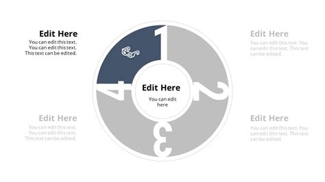 Circular Arrows 5 Steps Powerpoint Diagram Slidemodel