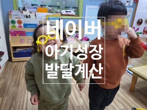 네이버 아기성장발달계산기 질병관리청 아기성장발달표 비교 정확한 확인 방법 네이버 블로그