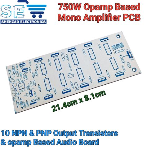 diy 750w opamp based mono amplifier fiber based pcb daraz pk