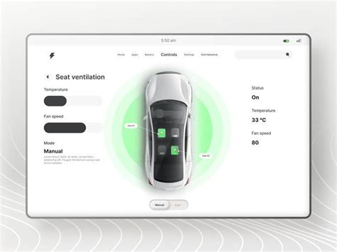 Car Dashboard Interface Design