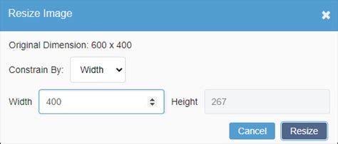 Resizing Images