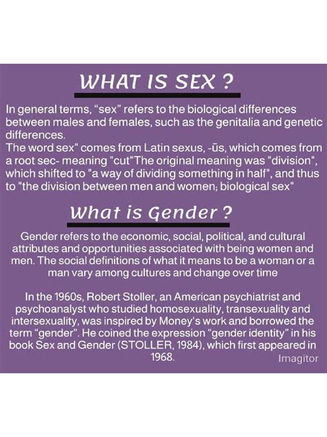 Lec26 Difference Between Sex And Gender Pdf