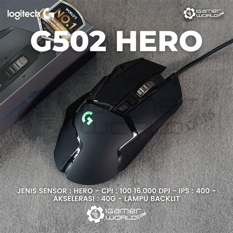 Jual Logitech G Hero High Performance Gaming Mouse Shopee Indonesia