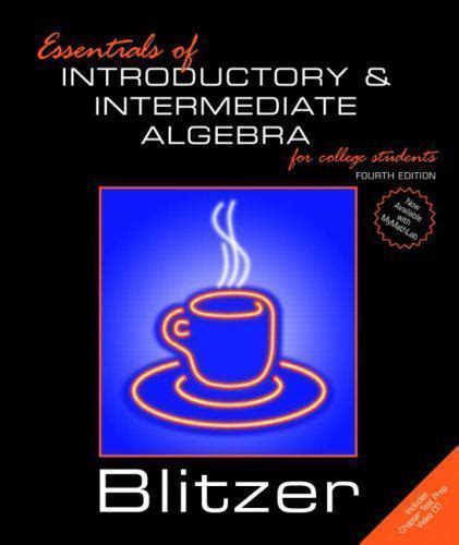 Blitzer Hardback Ser Essentials Of Introductory And Intermediate