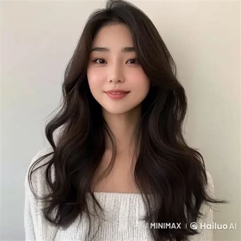 긴머리 웨이브를 한 사진속 여성이 제자리에서 천천히 한바퀴를 돕니다