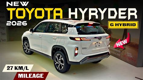 New Toyota Urban Cruiser Hyryder G Model 2026🔥 Features Mileage