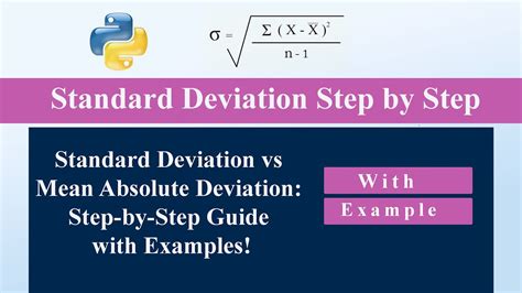 Standard Deviation Vs Mean Absolute Deviation Step By Step Guide With