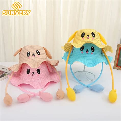 토끼 모자 귀 이동 점프 모자 여름 봄 그늘 토끼 모자 귀마개가 있는 어린이 모자 소녀 소년 성인 2022 Aliexpress