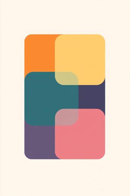 Abstract Background Showing Modern Design With Rounded Squares