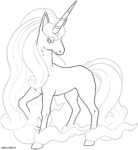 Rapidash Galar Pokémon Coloring Page