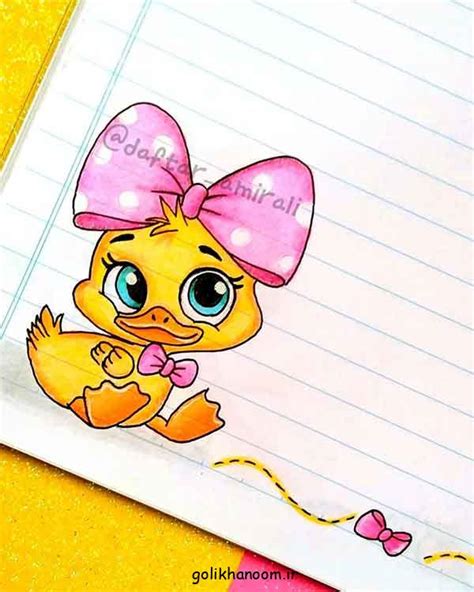 نقاشی کیوت گوگولی 2024؛ 16 مدل که بچه هارو خیلی خوشال میکنه عکس گلی