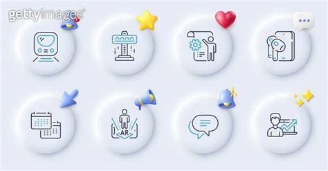 Calendar Settings Blueprint And Success Business Line Icons For Web App Printing Vector 이미지