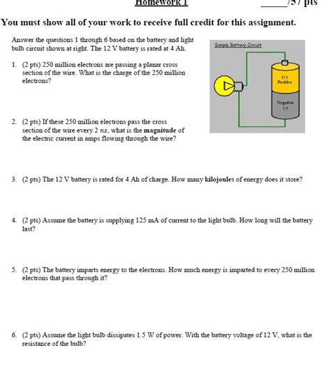 Solved Answer The Questions Through Based On The Battery Chegg Com