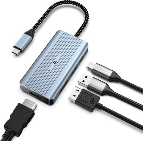 Amazon Com Usb C Hub Tymyp In Usb C Hub Dual Display K Hz Hdmi K Hz Dp Usb